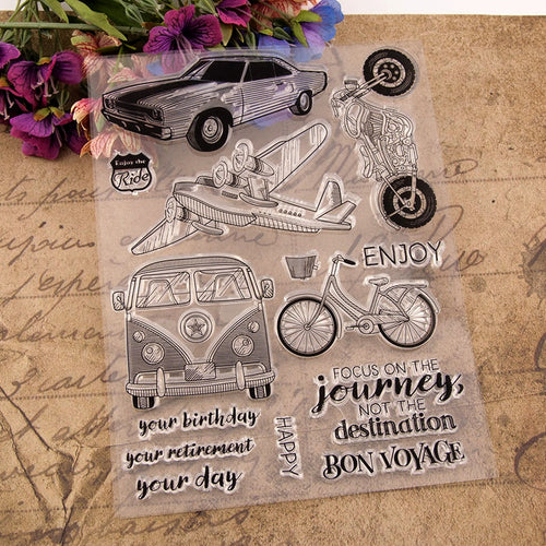 Travel-Themed Transportation Silicone Stamps - Journal | Scrapbook ...