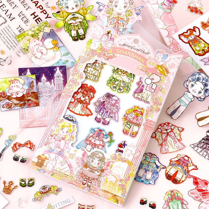 Variety Girl Twinkle Dress Up Game Sticker Pack - Journaling ...