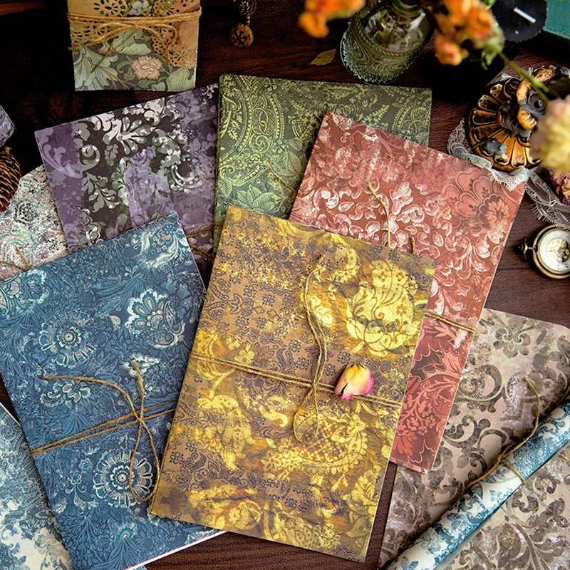 Vintage Baroque Background Paper | Large Size Scrapbook | Stamprints