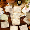 Vintage Manuscript Bill Paper for Scrapbooking | Stamprints