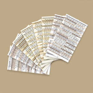 Words and Labels Decorative Stickers | Stamprints Collection