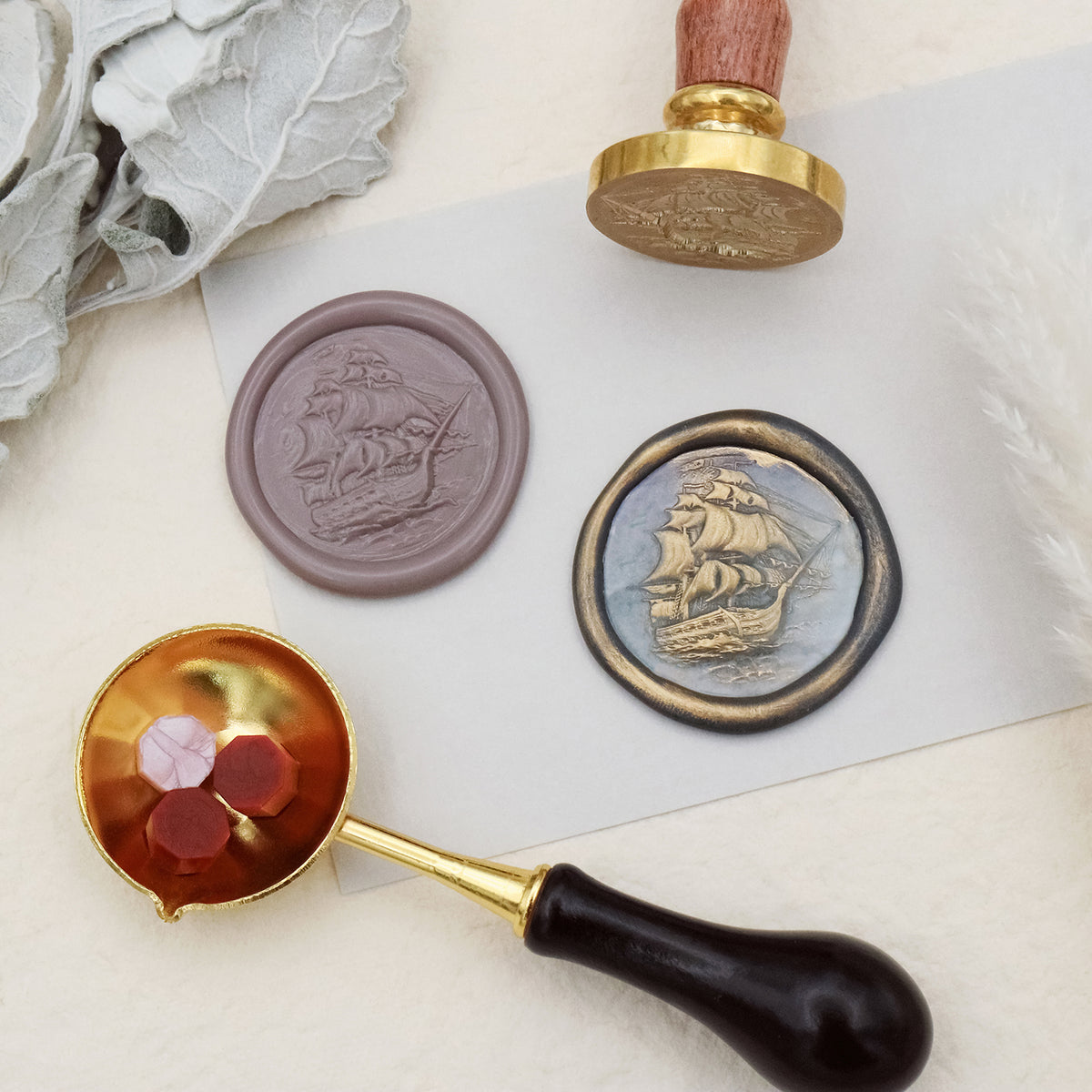 3D Relief Sailing Ship Wax Seal Stamp – Sealing Wax | Stamprints