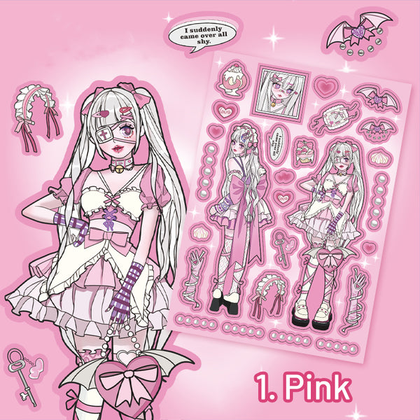 Angel Girl DIY Self-Adhesive Decorative Sticker - DIY Craft|Stamprints
