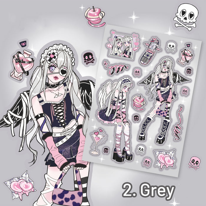 Angel Girl DIY Self-Adhesive Decorative Sticker - DIY Craft|Stamprints