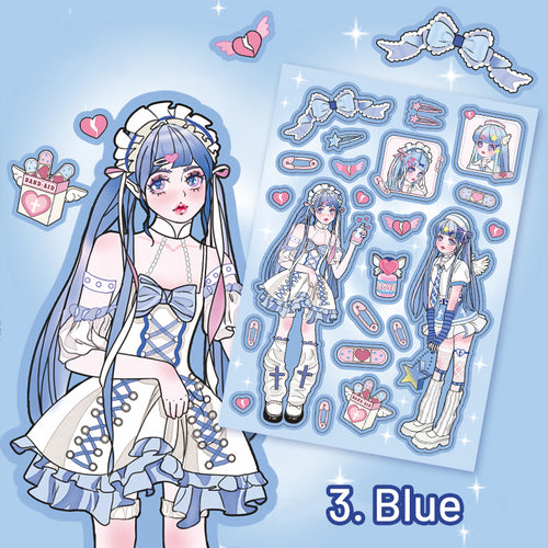Angel Girl DIY Self-Adhesive Decorative Sticker - DIY Craft|Stamprints