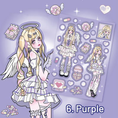 Angel Girl DIY Self-Adhesive Decorative Sticker - DIY Craft|Stamprints