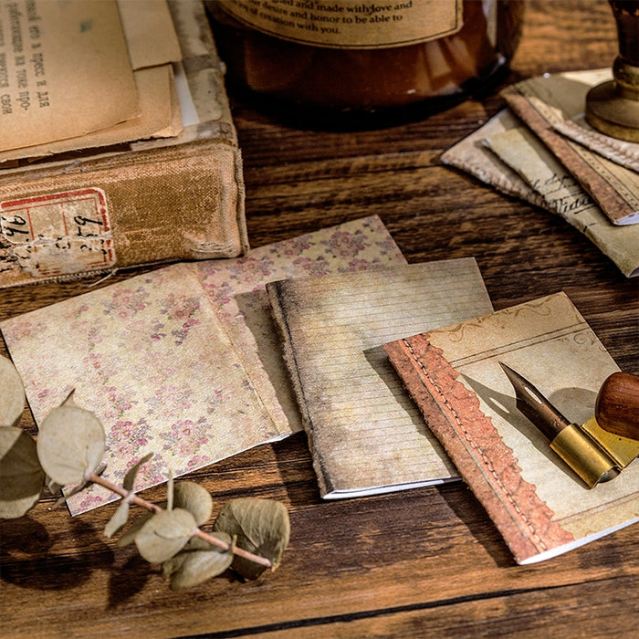 Brief History of Books Vintage Pages Sticker Pack - Antique Book Page ...