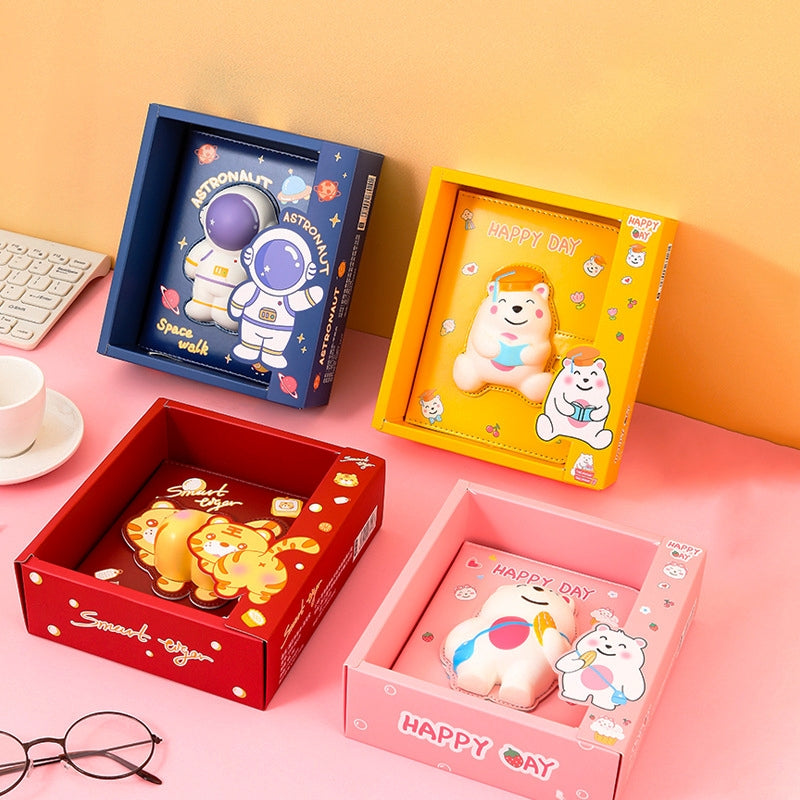 Cute Cartoon Decompression Notebook B6 | Stamprints PU Journal