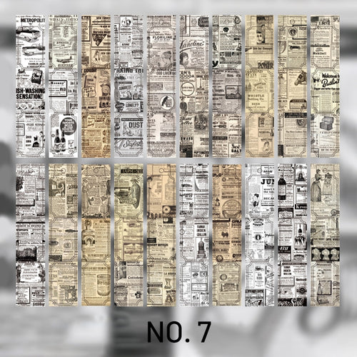 Vintage Plant Long Strip Boxed Sticker - Retro Stickers | Stamprints