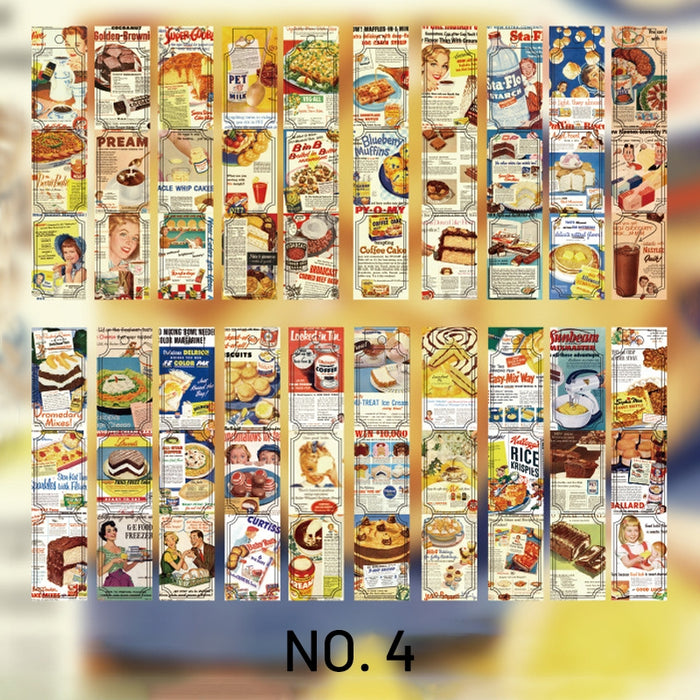 Vintage Plant Long Strip Boxed Sticker - Retro Stickers | Stamprints