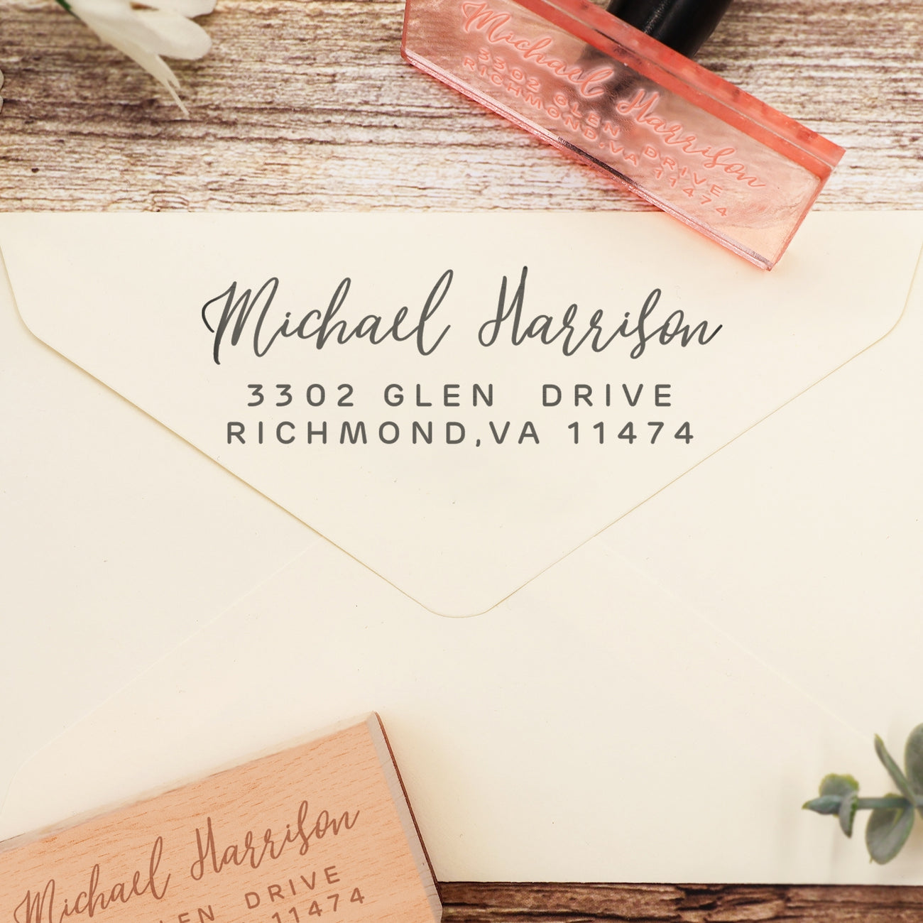 Add Elegance to Your Mailing Needs with Custom Rectangular Handwriting ...