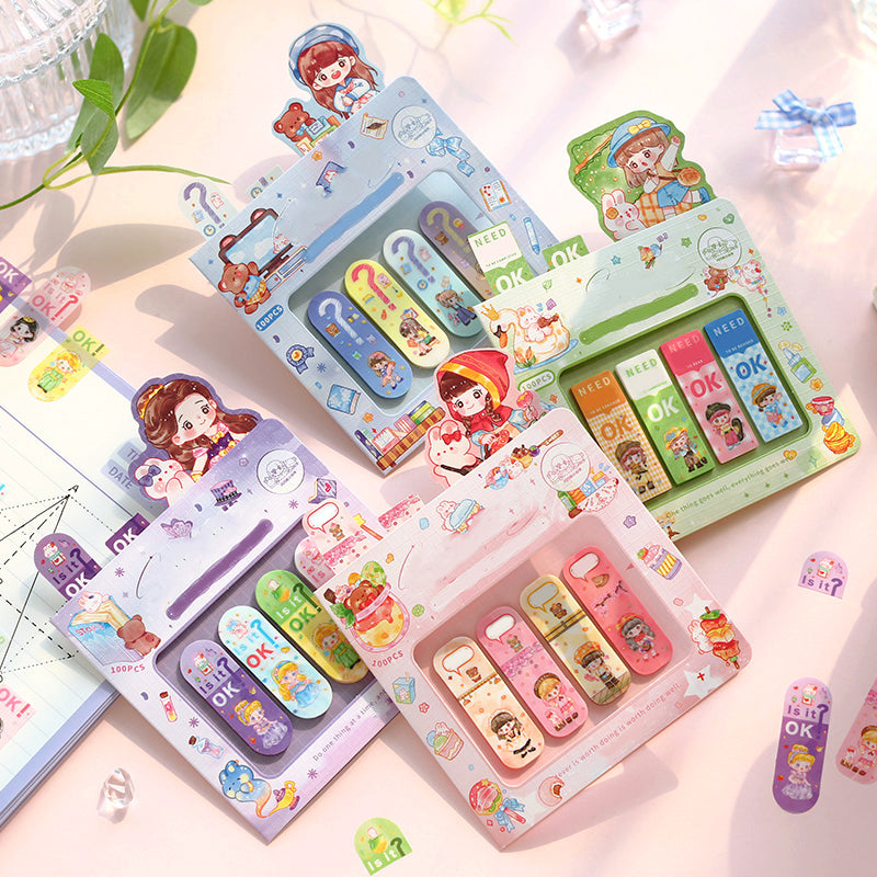 Cute Cartoon Waterproof Note Stickers | Stamprints