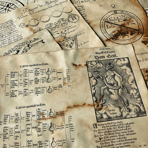 Vintage Coffee Dyed Paper for Dark Magic Junk Journals | Stamprints