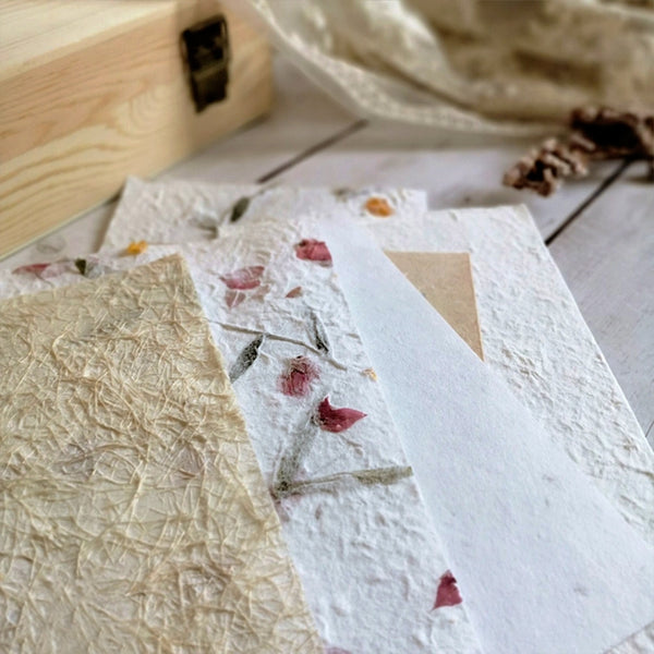 Petal Rice Paper Craft Supplies | Handmade Journal Materials