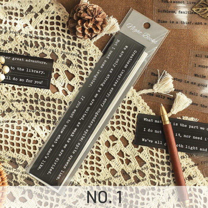 English Words Phrases Long Strip Paper Pack - Journal Paper|Stamprints