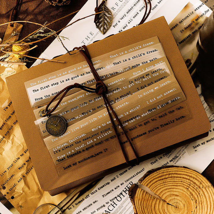 English Words Phrases Long Strip Paper Pack - Journal Paper|Stamprints