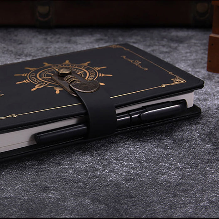 European Vintage Imitation Leather Notebook - Journal - Stamprints