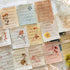Vintage Floral Text Strip Scrapbook Paper Book | Stamprints