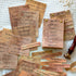 Vintage Floral Text Strip Scrapbook Paper Book | Stamprints