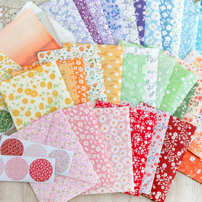 Mountain Flower Field Envelopes | Scenic Nature Series | Tyra Paper