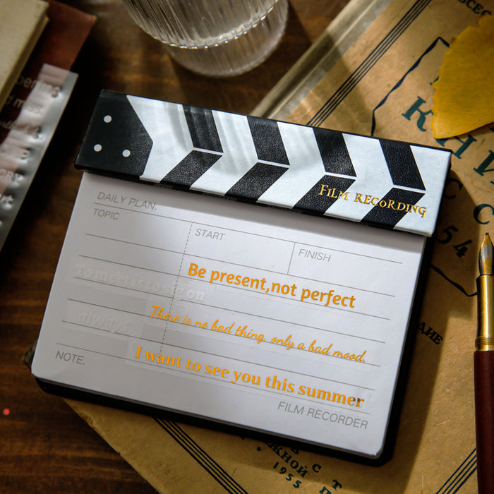 Galaxy Notes Simple Retro English Vinyl Sticker-Journal Deco|Stamprints