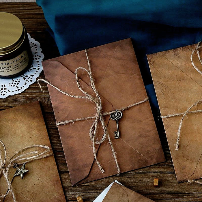 Vintage Kraft Paper A5 Letter Paper Envelope Stationery Set|Stamprints