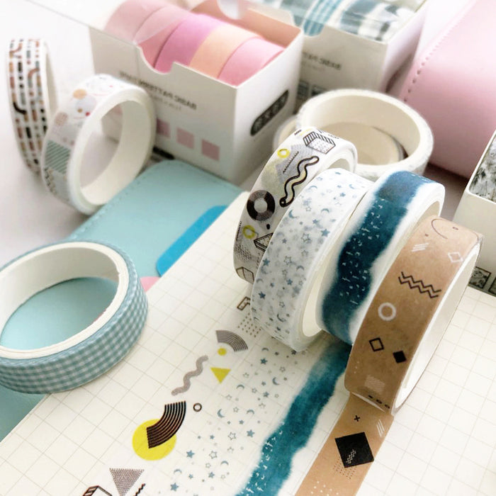 Japanese Style Four Seasons Basic Simple Washi Tape Set - Art Journal ...
