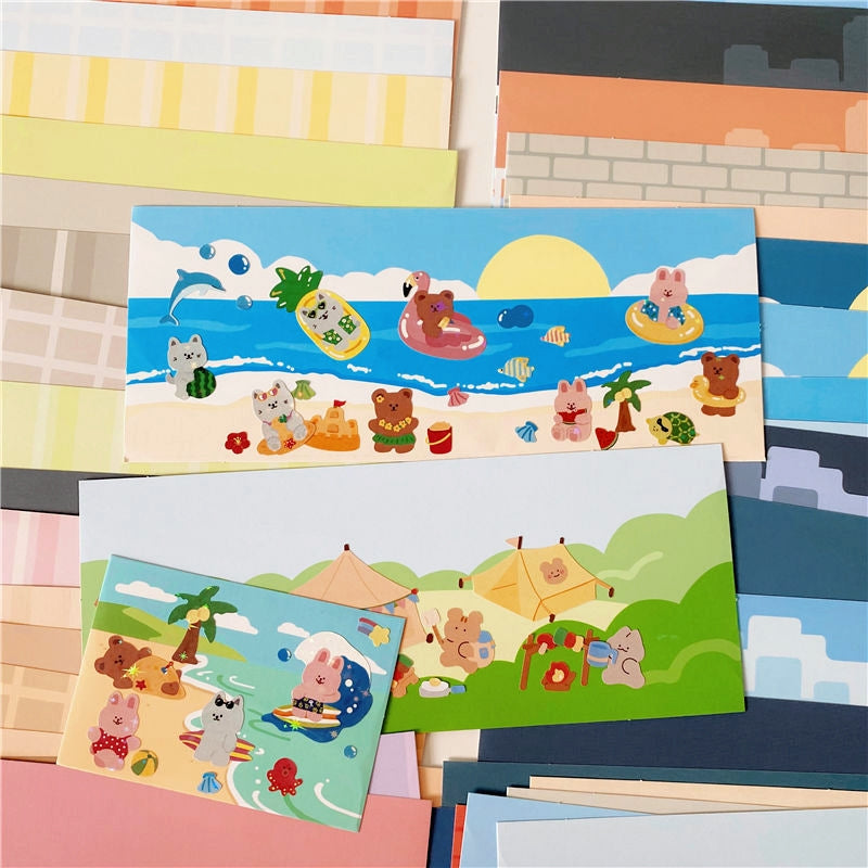 Tropical Jungle Background Landscaping Sticker by Stamprints