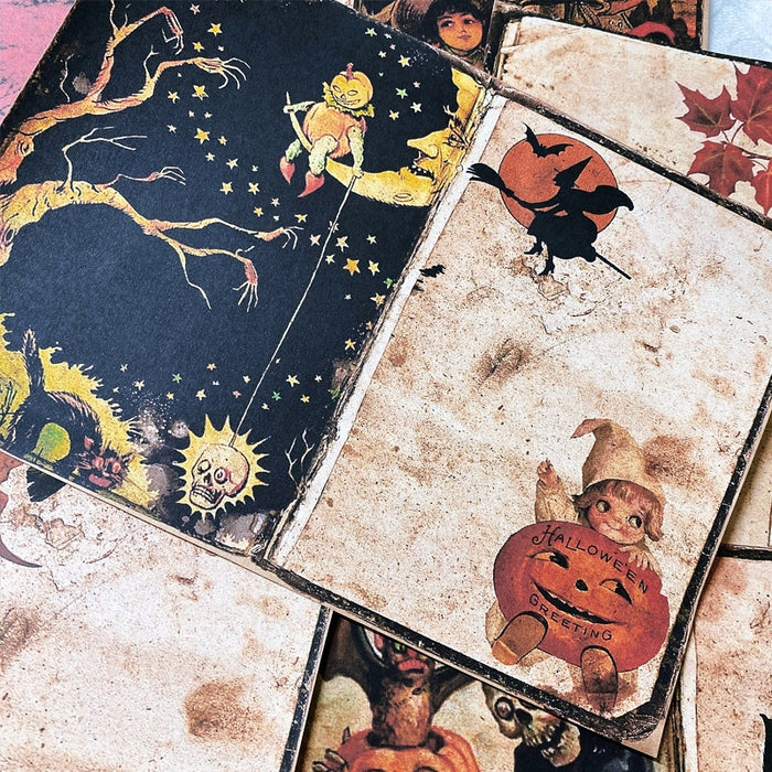 Spook Up Your Journal with Retro Dark Halloween Horror Large Size ...