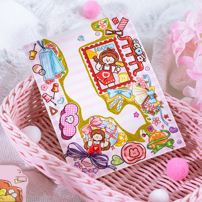 Kawaii Cartoon Character Dress-Up Sticker - Journal Decoration | Stamprints