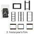 Retro Life Film Camera Photo Frame Clear Paper Pack | Stamprints