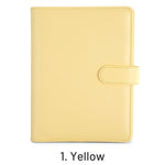 Minimalist PU Leather Macaron Notebook with Loose Leaf Design | Stamprints