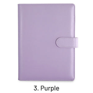 Minimalist PU Leather Macaron Notebook with Loose Leaf Design | Stamprints