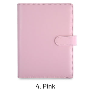 Minimalist PU Leather Macaron Notebook with Loose Leaf Design | Stamprints