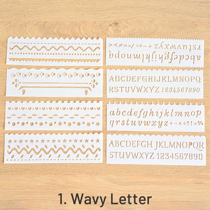 Multi-Purpose Hollow Ruler Coloring Painting Template for Drawing and ...