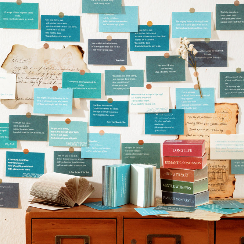 Murmuring Series Vintage Mini English Scrapbook Paper Book - Art ...