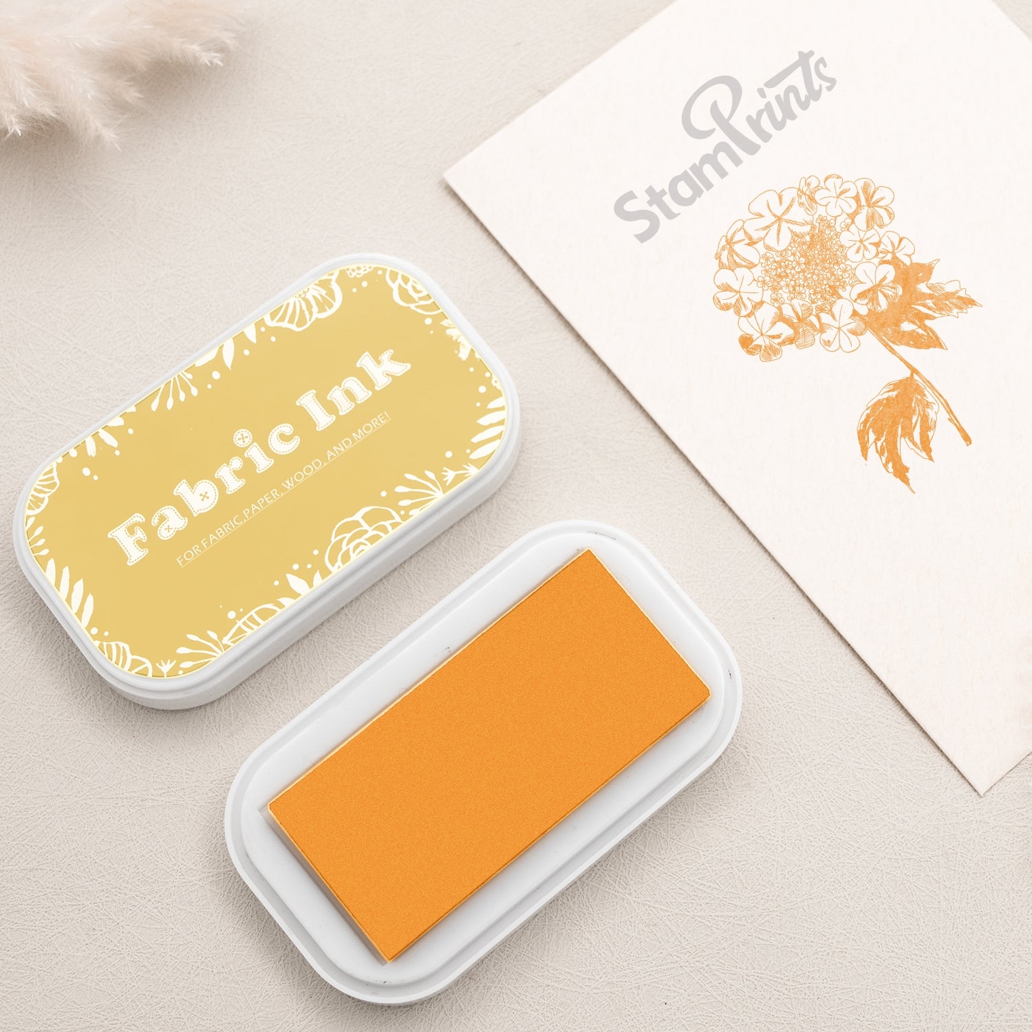 Corn Yellow Oil-Based Fabric Ink Pad - Rubber Stamp Inking Stamp Pad ...