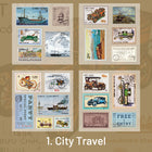 Vintage Messenger Retro Stamp Stickers for Journal | Stamprints