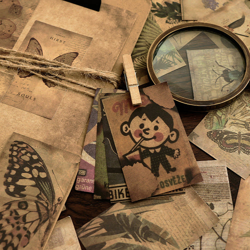 Old Memory Retro Note Paper Scrapbook Paper Book - Elevate Your ...