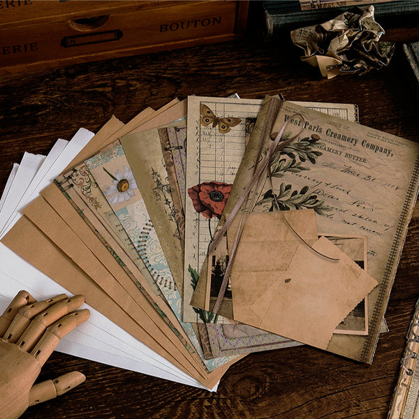 Old Times Vintage Art Scrapbook Notebook-Hardcover Journal|Stamprints
