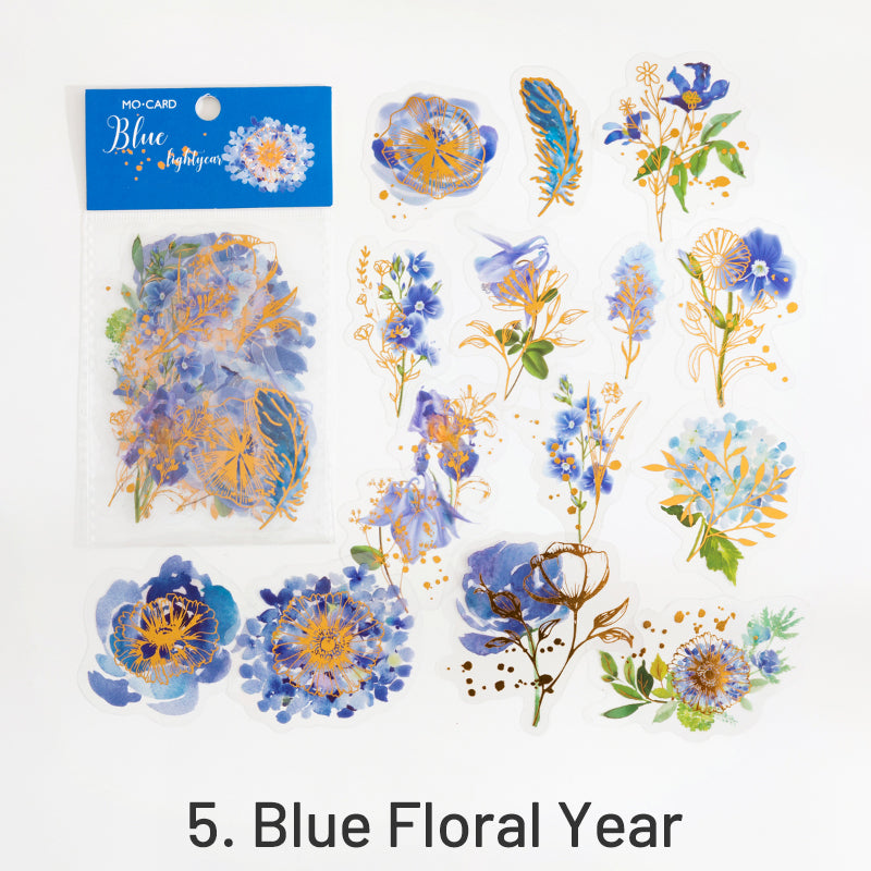 Fresh Floral Transparent Sticker Pack | Clear Plant Designs by Stamprints