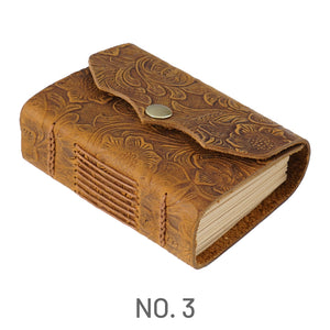 Handmade Leather Mini Notebook A7 Journal | Stamprints