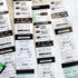 Long Strip Receipt Printer Tape Stickers | Multi-Material | Stamprints