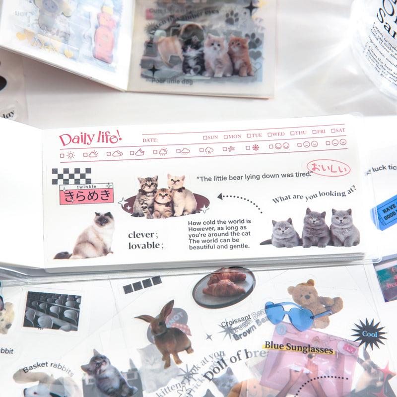 Retro Convenience Store Clear Sticker Book | Stamprints