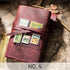 Retro Leather Travel Notebook Tri-Fold Design by Stamprints - A5, A6, A7
