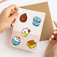 Cute Fruit & Vegetable Vinyl Stickers | 50 Pack | Stamprints