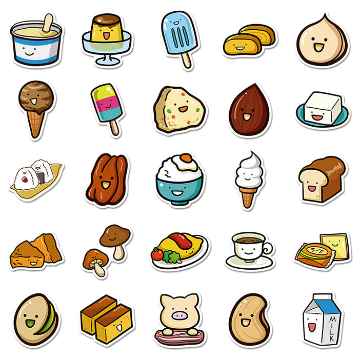 Cute Fruit Vegetable Food PVC Sticker Pack-Sticker for Kids|Stamprints