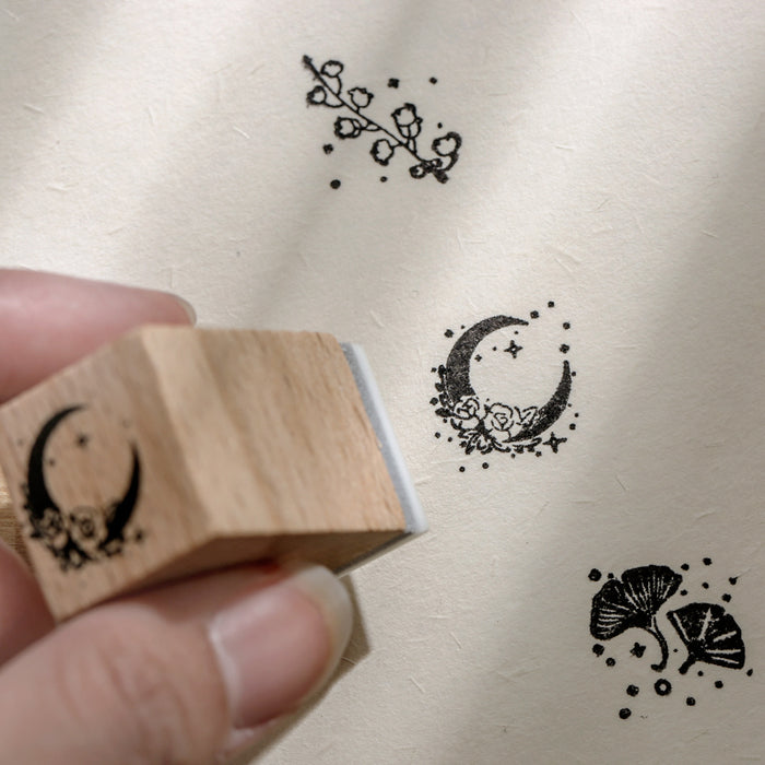 Simple Plant Basic Wooden Rubber Stamp Set-DIY Decoration | Stamprints