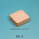 Premium Square Solid Wood Handle - Stamprints Craft Supplies