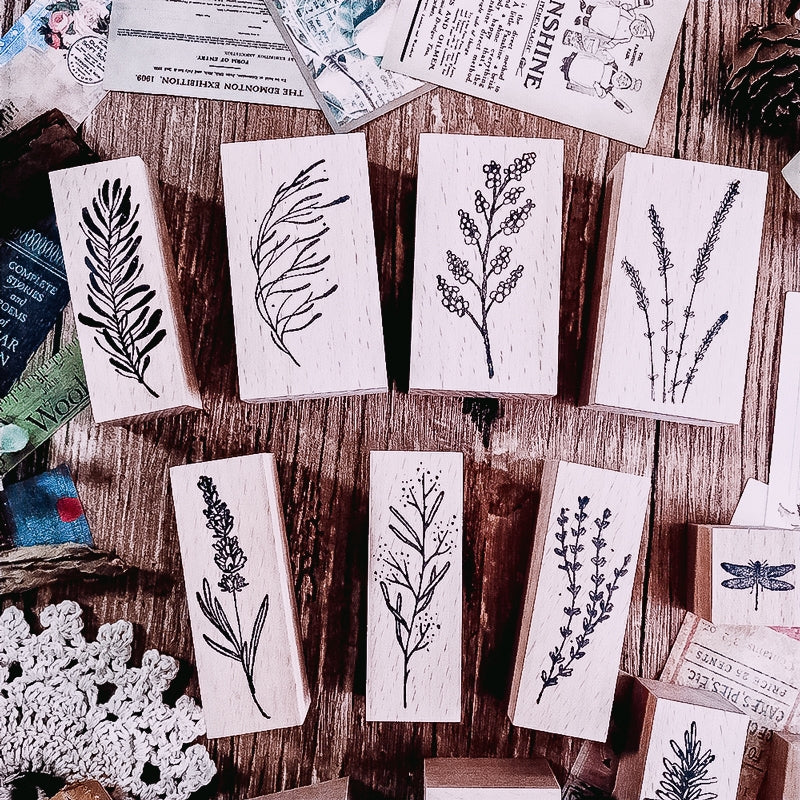 Grass Plant Rubber Stamp | Lush Greenery Crafting Essential